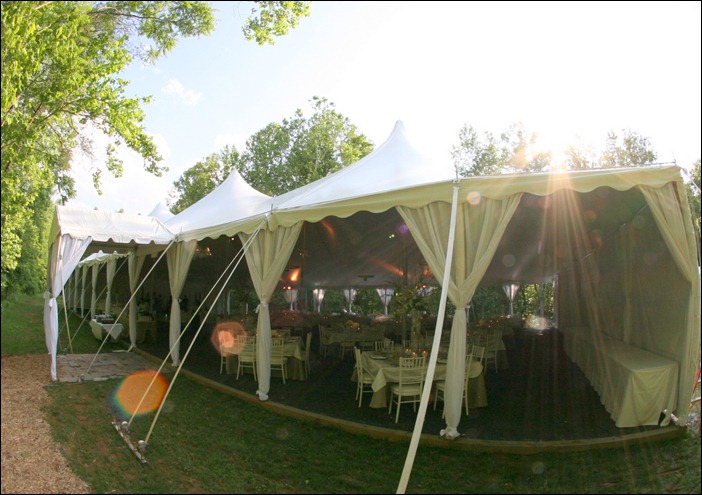 Tent Leg Draping | Blue Peak Tents, Inc.